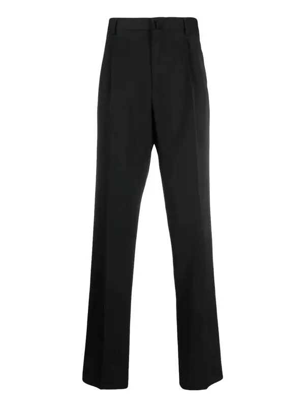 LANVIN Straight-leg Wool Trousers - Black