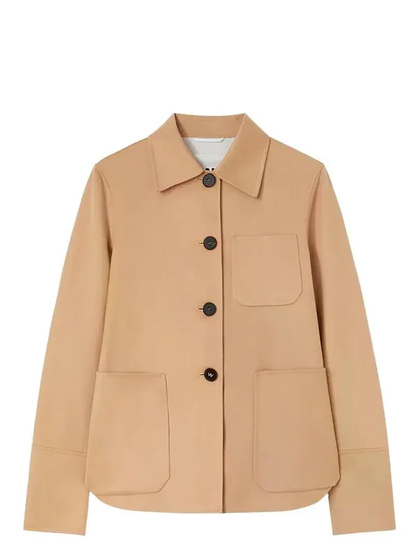 JIL SANDER Cashmere Shirt Jacket - Brown