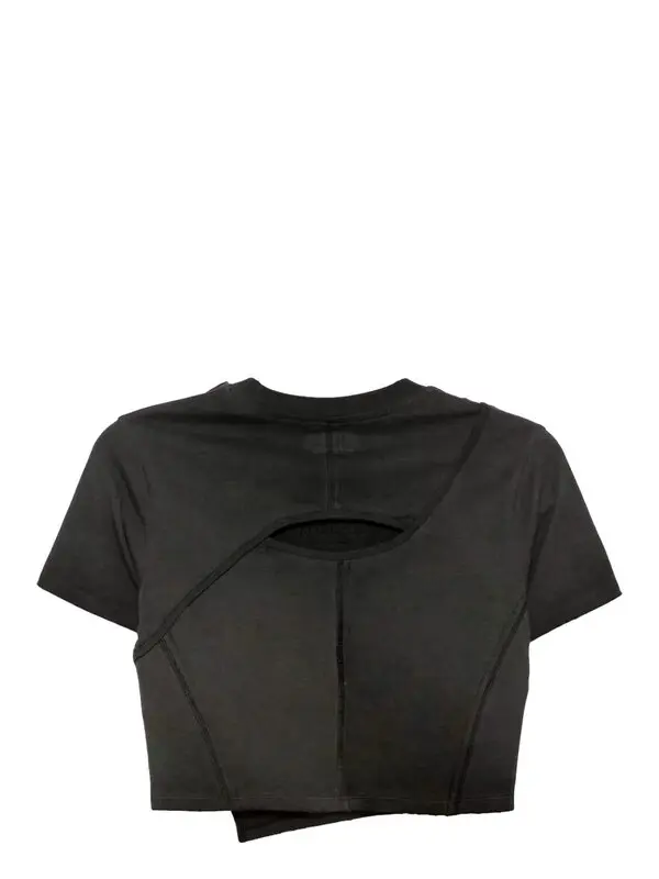 MUSIUM DIV. Cropped T-shirt - Black