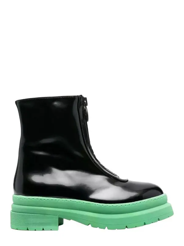 CHIARA FERRAGNI Chunky Zip-up Boots - Black
