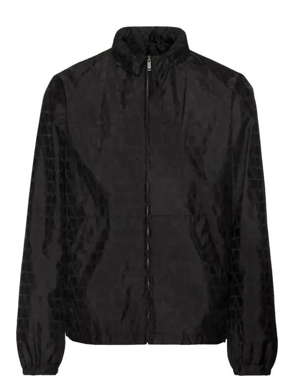 Valentino Garavani Toile Iconographe Windbreaker Jacket - Black