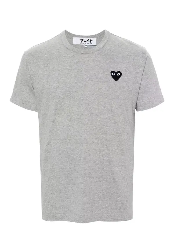 Play Comme Des Garcon Heart Emblem T-shirt - Grey