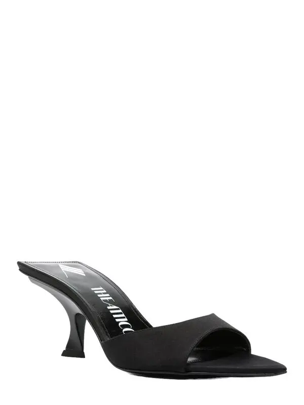 Attico 70mm Sculpted Heel Mules - Black