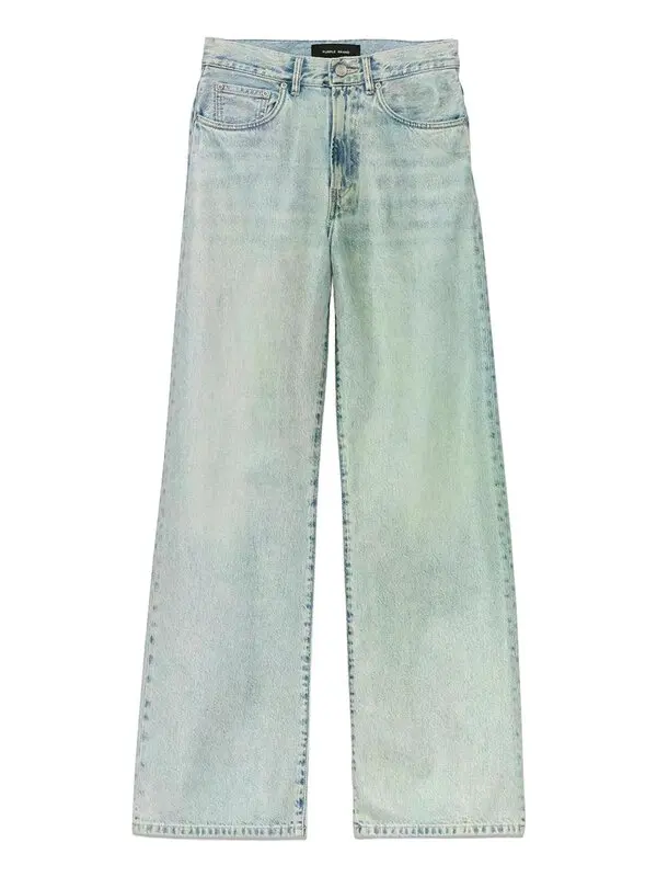 PURPLE BRAND Low-rise Wide-leg Jeans - Blue