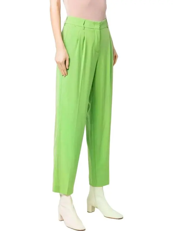 BLANCA VITA Straight-leg Tailored Trousers - Green