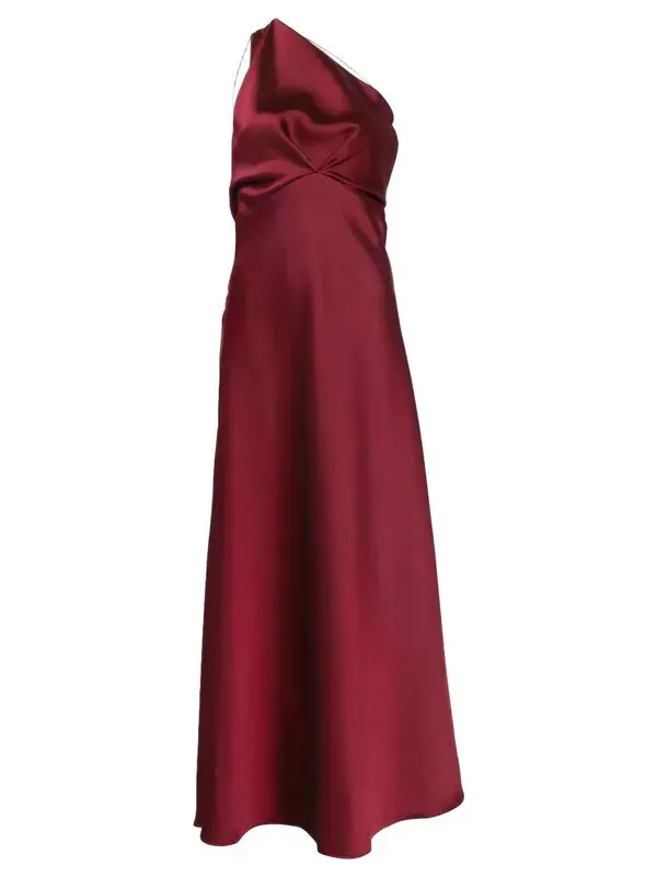 BLANCA VITA Aloysia Maxi Dress One Shoulder - Red