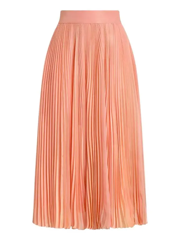 Dolce & Gabbana Midi Pleated Skirt - Pink