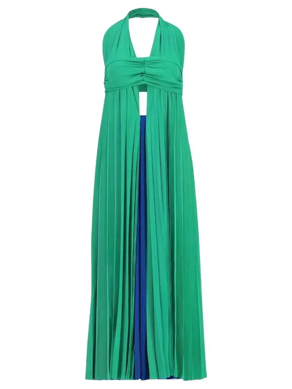 Zeus+dione Halterneck Midi Dress - Green