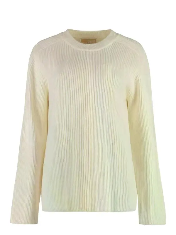 Michael Kors Wool Crew Neck Sweater - Neutrals