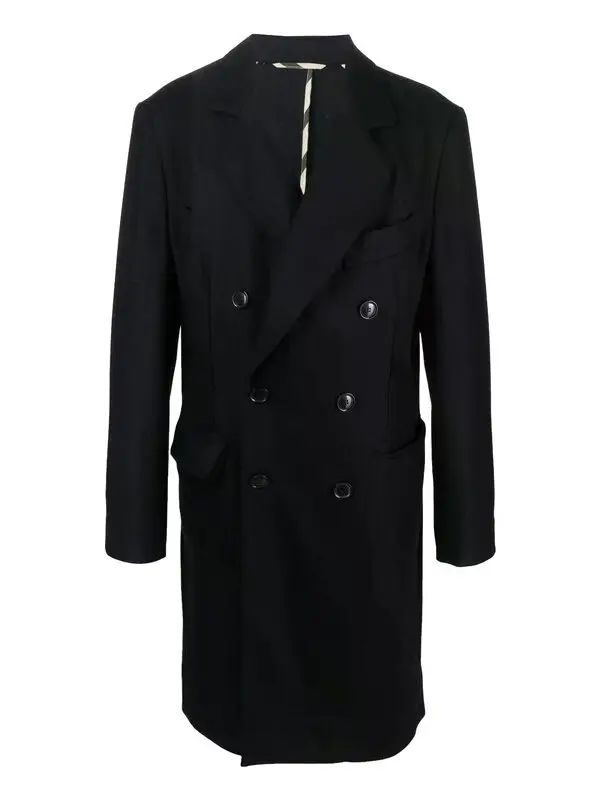 VIVIENNE WESTWOOD Double-breasted Wool Coat - Blue