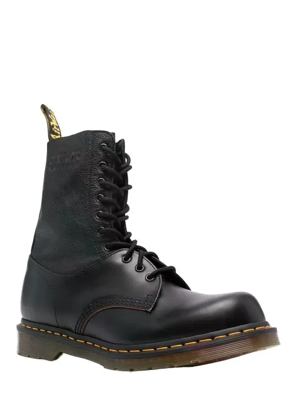MAISON MARGIELA X Dr. Martens Leather Lace-up Boots - Black