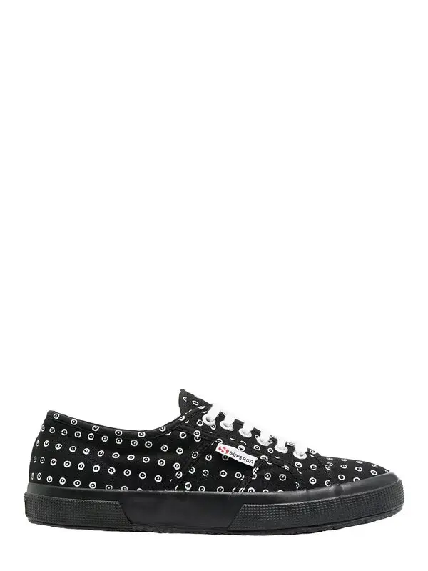 10 CORSO COMO X Superga All-over Logo Print Sneakers - Black