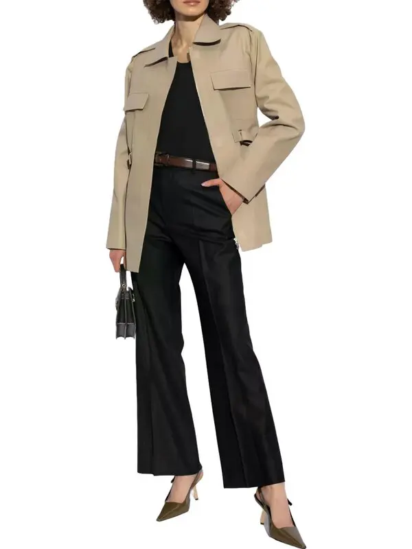 Victoria Beckham Tailored Flared Trousers - Black