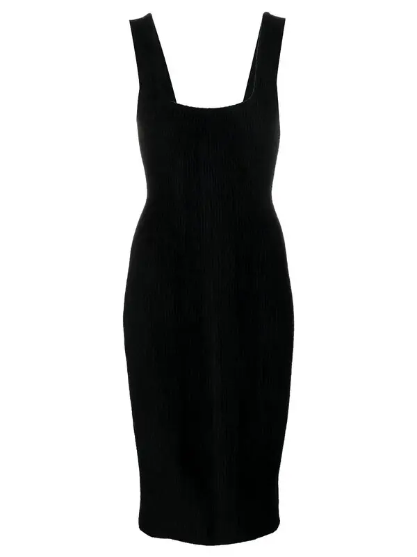 Wardrobe.NYC Sleeveless Midi Dress - Black