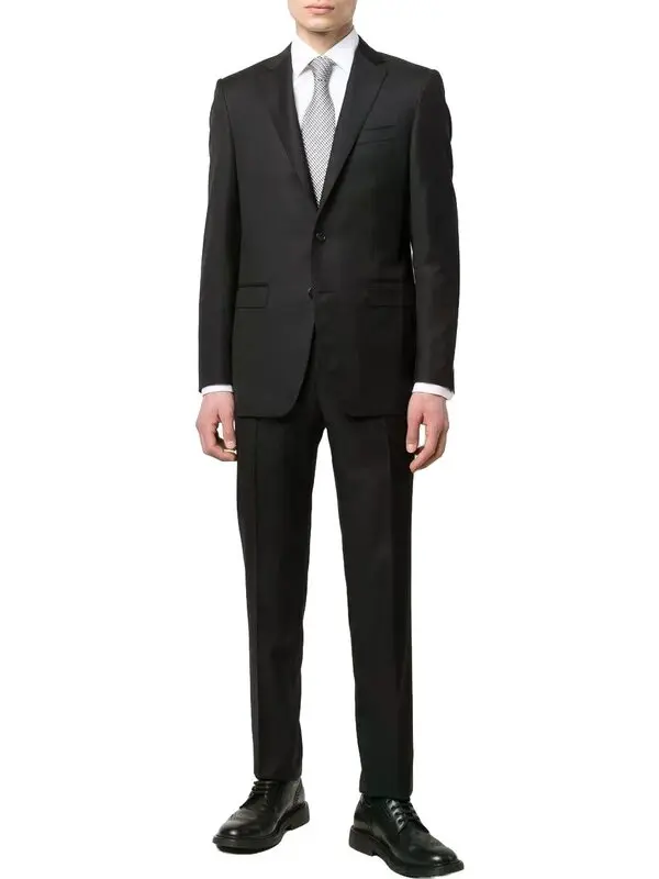 Canali Tailored Single-breasted Suit - Black