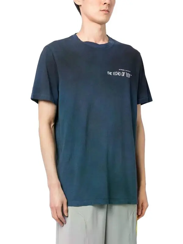 ISO.POETISM Graphic-print Tie-dye T-shirt - Blue