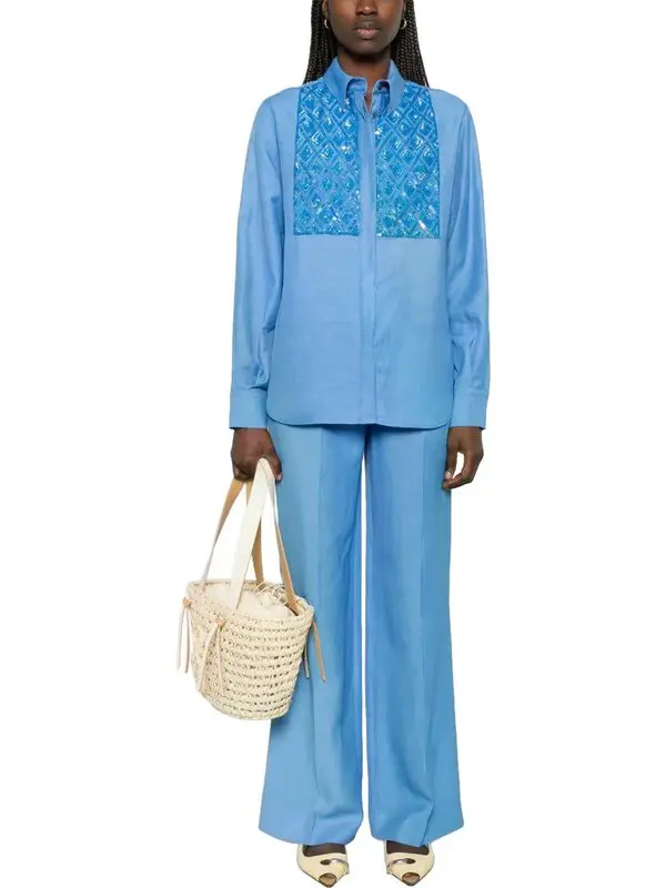 P.a.r.o.s.h Raisa Trousers - Blue
