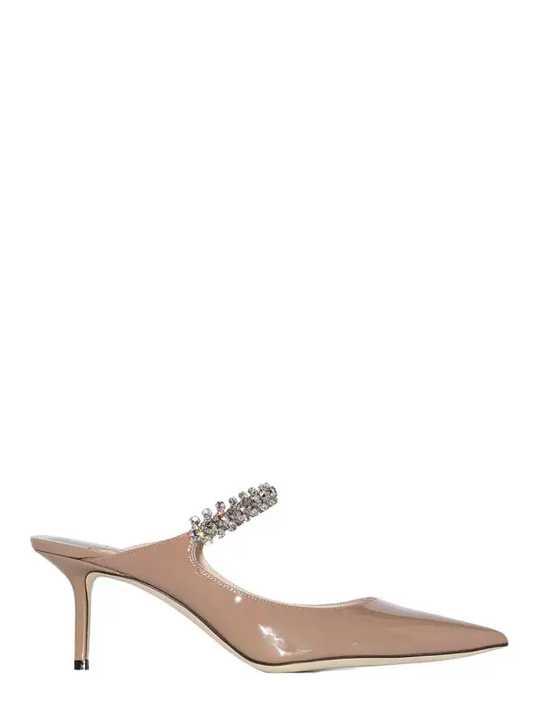 JIMMY CHOO 65mm Bing Leather Mules - Neutrals