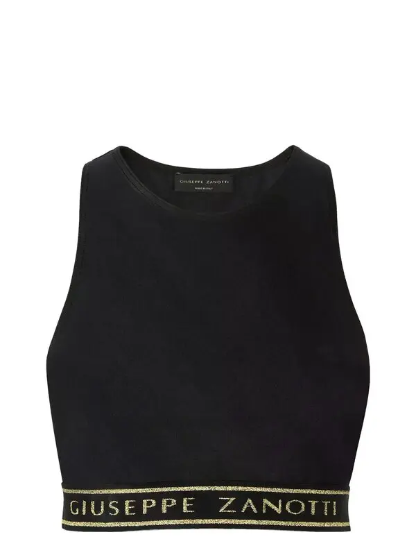 GIUSEPPE ZANOTTI Logo-underband Tank Top - Black