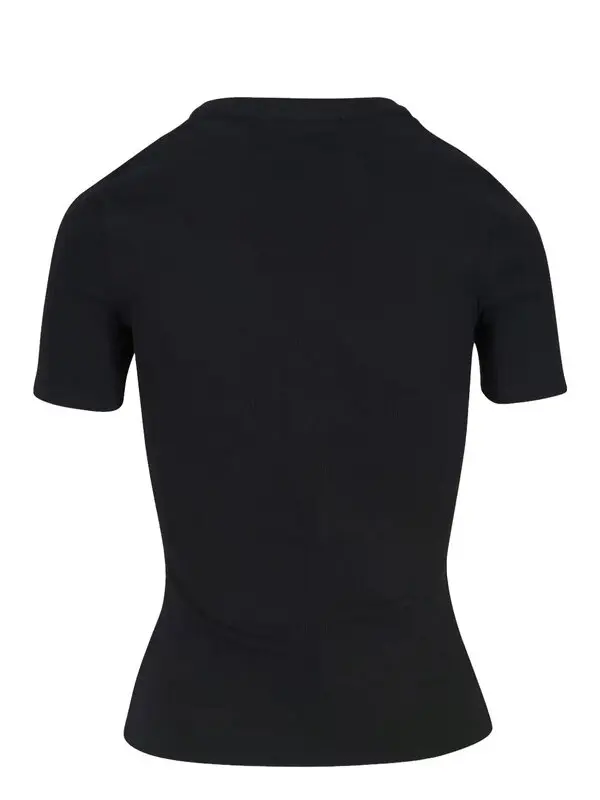 NILI LOTAN Cotton T-shirt - Black