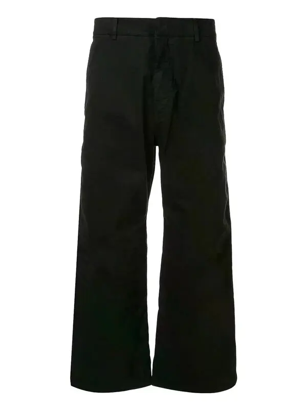 N°21 Wide-leg Cropped Trousers - Black