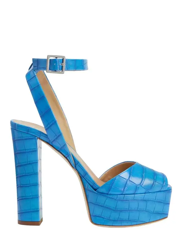 GIUSEPPE ZANOTTI 120mm Betty Platform Sandals - Blue