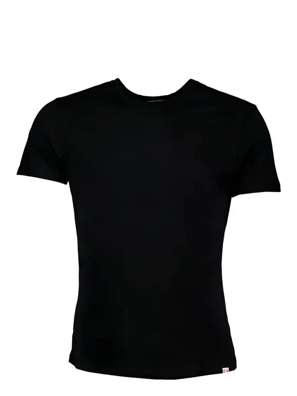 Orlebar Brown Short Sleeved Cotton T-shirt - Black