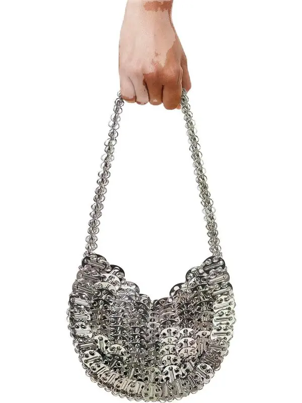Rabanne Moon 1969 Shoulder Bag - Silver
