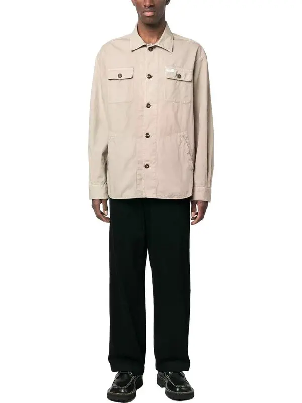 FAY Button-down Shirt Jacket - Neutrals