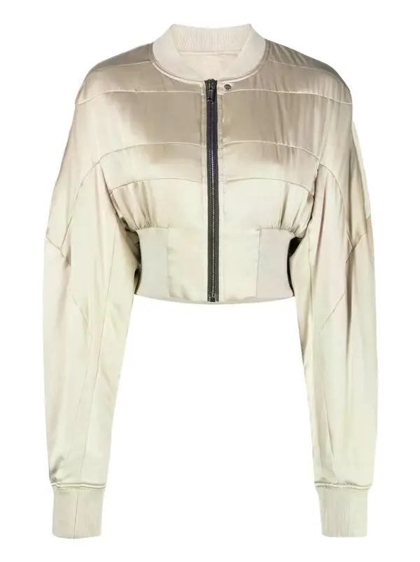 Rick Owens Girders Cropped Bomber Jacket - Neutrals