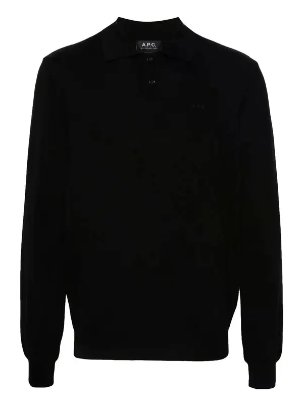 A.p.c. Jacob Polo Shirt - Black