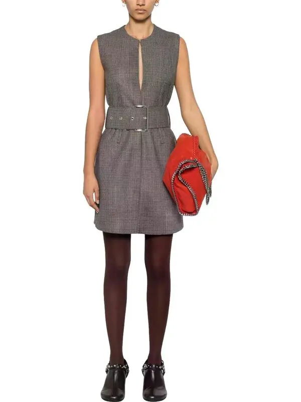 Stella McCartney Houndstooth Mini Dress - Grey
