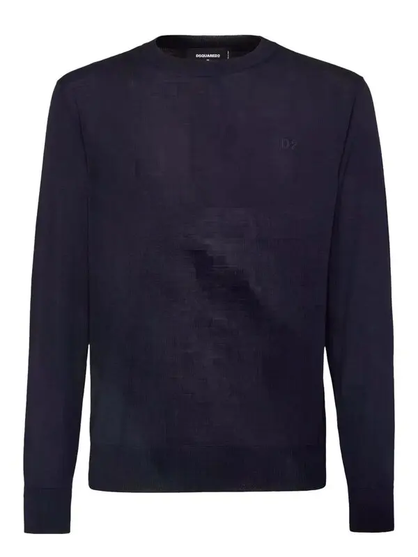 Dsquared2 Fine-knit Crew-neck Jumper - Blue