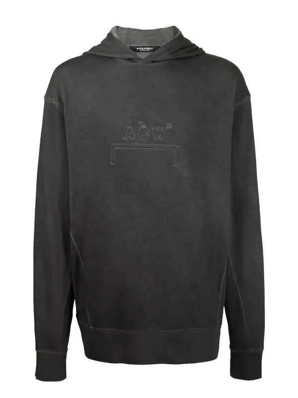 A-COLD-WALL* Embossed Logo Cotton Hoodie - Grey