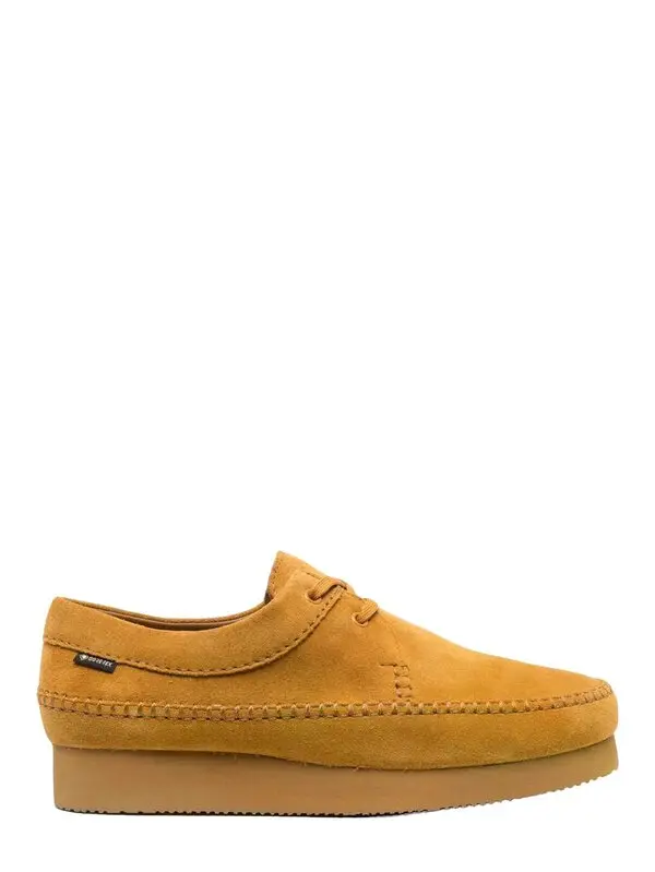 Clarks Suede Lace-up Shoes - Yellow