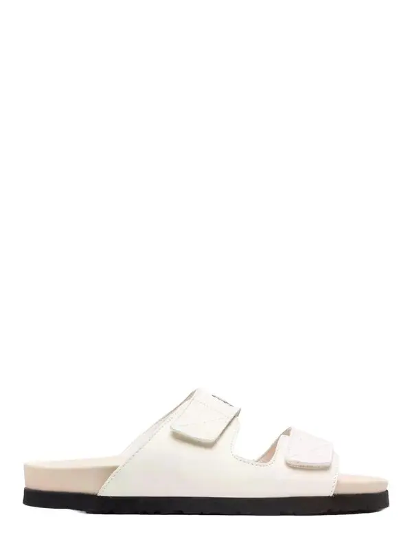 Palm Angels Logo-printed Leather Sandals - Neutrals