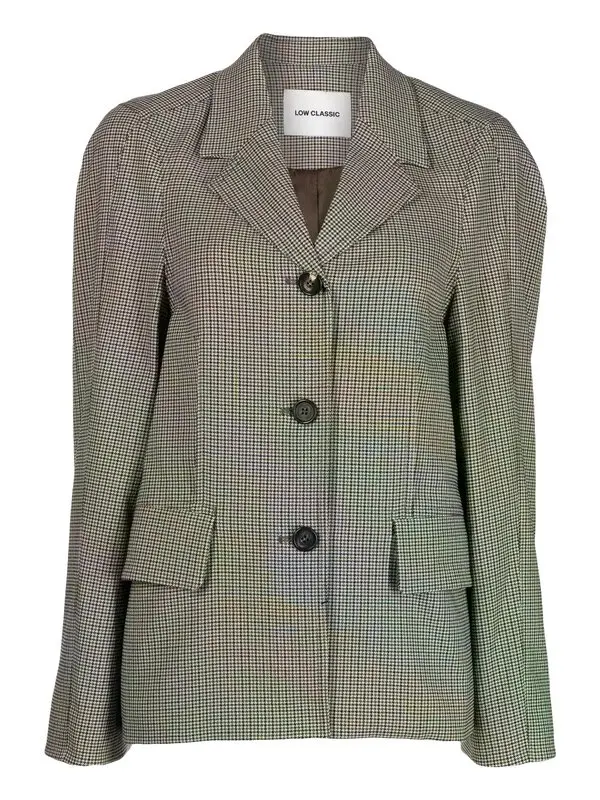 LOW CLASSIC Oversized Check Blazer - Multicolour