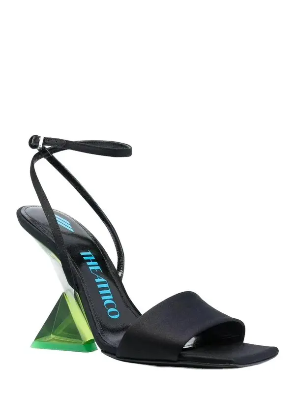 Attico Cheope 105mm Sandals - Black