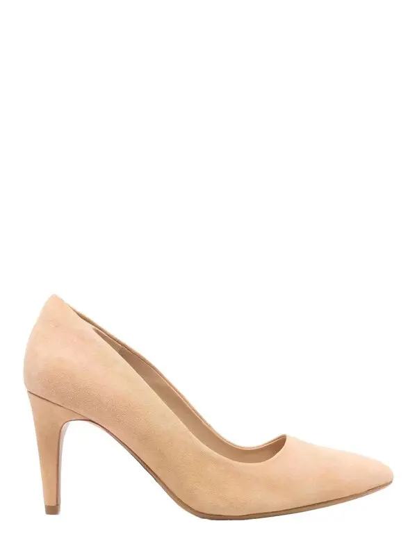 Clarks 75mm Laina Rae Suede Pumps - Neutrals