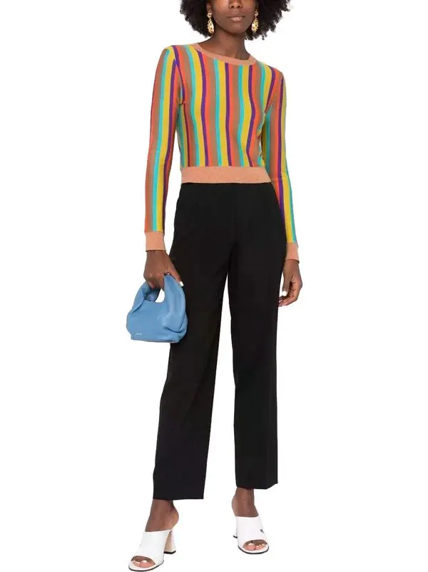BLANCA VITA Passiflora Tailored Trousers - Black