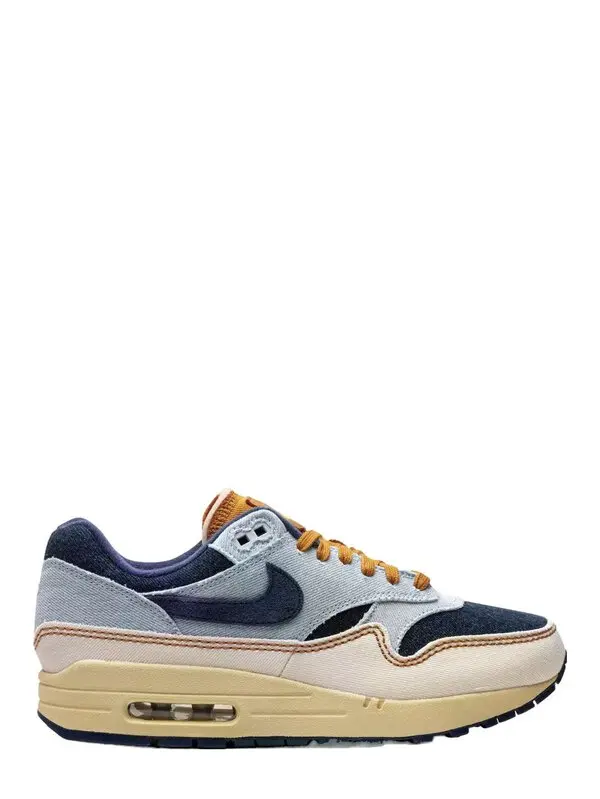 Nike Air Max 1 '87 Aura/midnight Navy/pale Ivory Sneakers - Blue