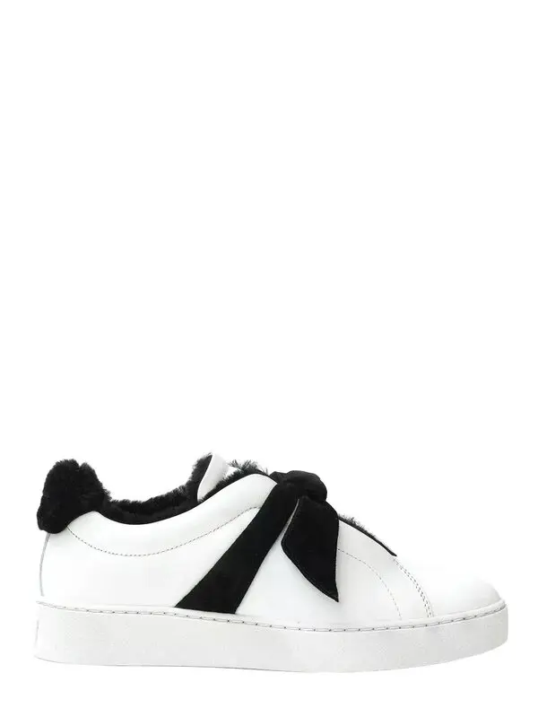 ALEXANDRE BIRMAN Shearling-trimmed Sneakers - White