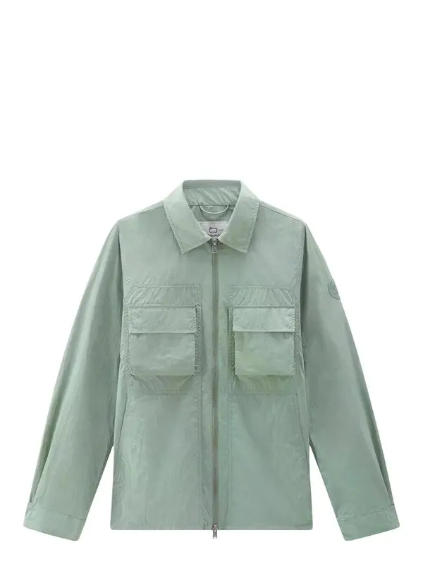 Woolrich Crinkle Shirt Jacket - Green