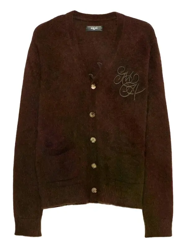 Amiri Ma Swirl Cardigan - Brown