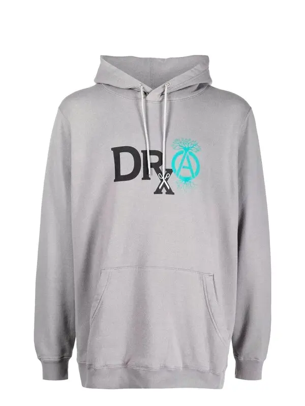 NEIGHBORHOOD Logo-print Cotton Hoodie - Grey