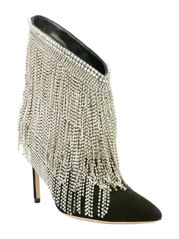 SOPHIA WEBSTER Xena Crystal-embellished Boots - Black