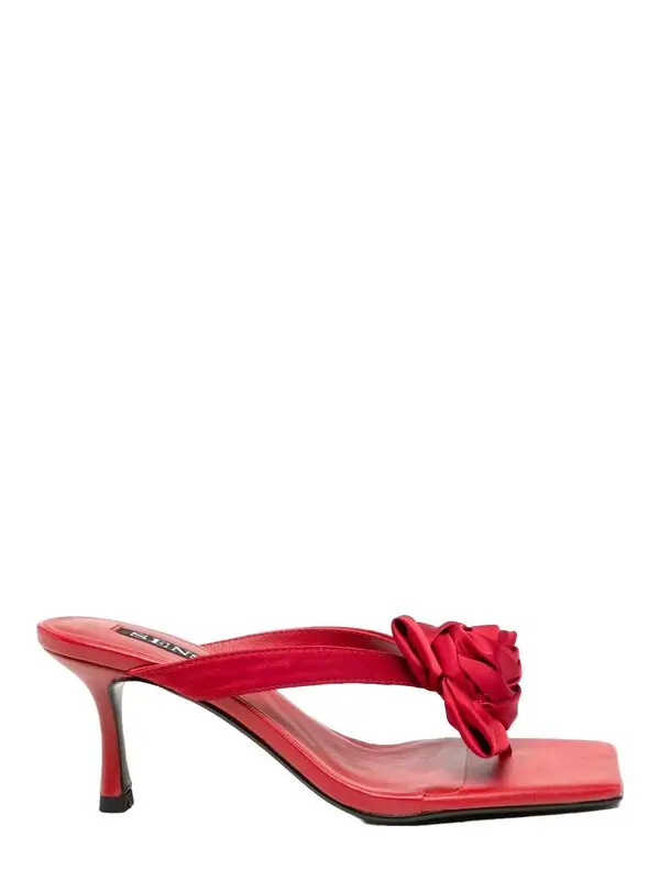 Senso Electra Heeled Mules - Red