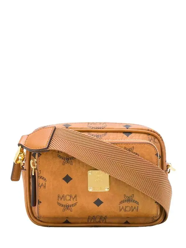 Mcm Visetos Crossbody Bag - Brown