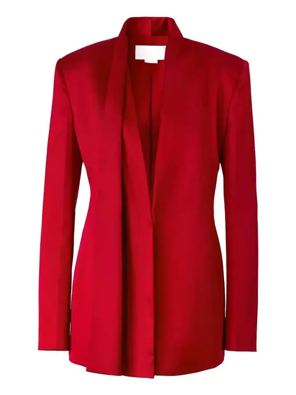 GENNY Satin-finish Blazer - Red