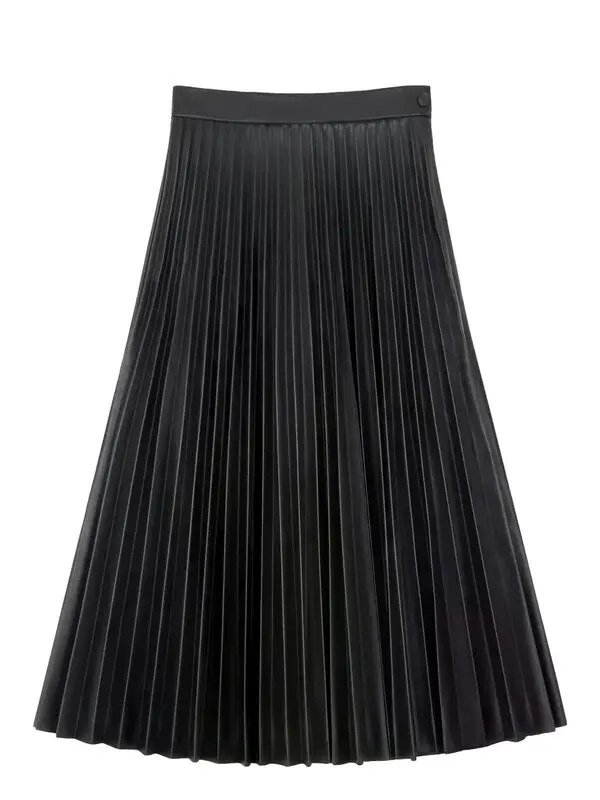 MAISON MARGIELA Pleated Midi Skirt - Black